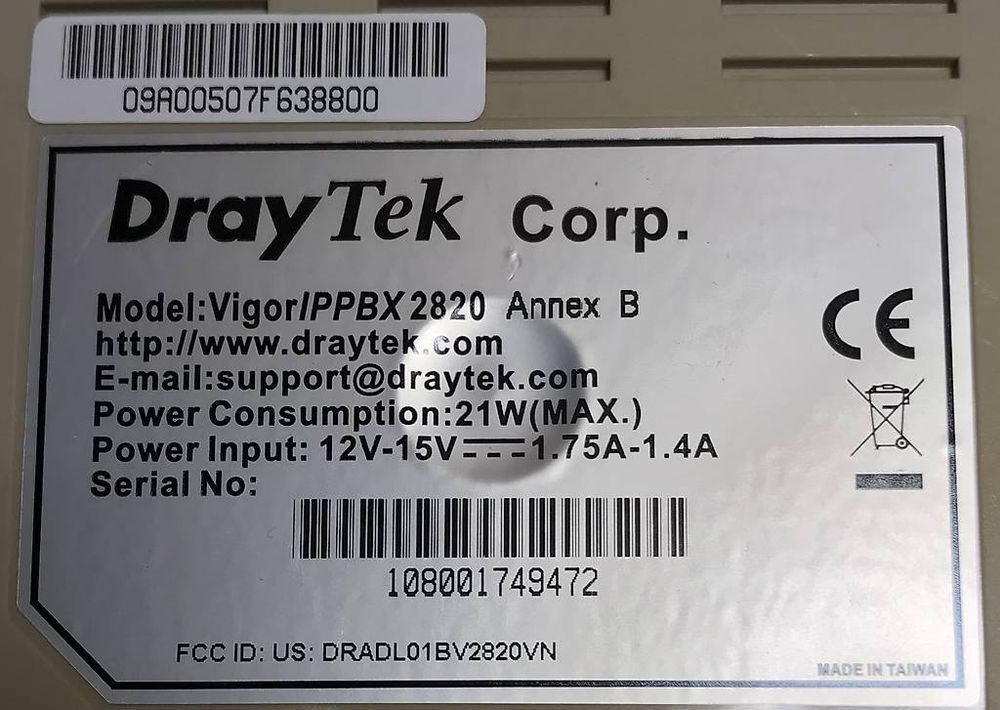 Draytek VigorIPPBX 2820 (Gebraucht) in Arbon für CHF 10 – mit Lieferung ...