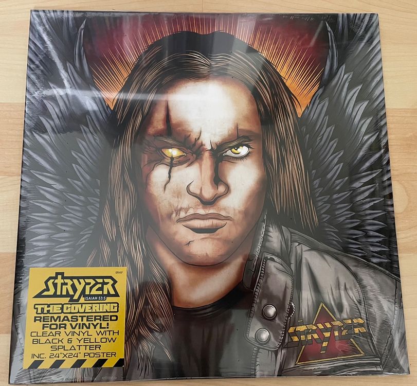 Stryper The Covering Clear/Black/Yellow Splatter Band Only (Gebraucht ...