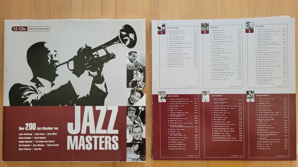CD Sammlung, Jazz Masters mit über 200 Jazz-Klassiker (Gebraucht) in ...