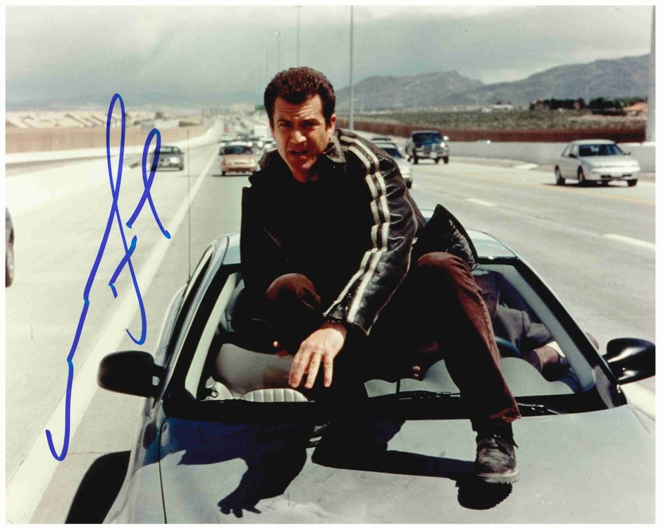 MEL GIBSON - handsigniertes Grossfoto (20 x 25 cm) mit COA (Gebraucht ...