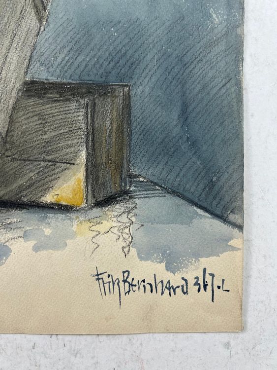 Fritz Bernhard (1895-1966) Aquarell signiert. (Gebraucht) in Neuhausen am Rheinfall für CHF 5 ...
