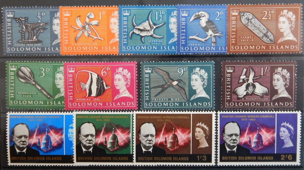 Solomon Islands British Lot mit alten Werten III (Gebraucht) in Zürich ...