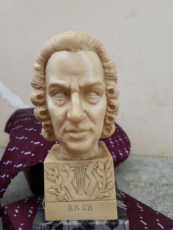Vintage A. Santini "BACH" Figur Statue Made in Italy, 7X15cm (Gebraucht ...