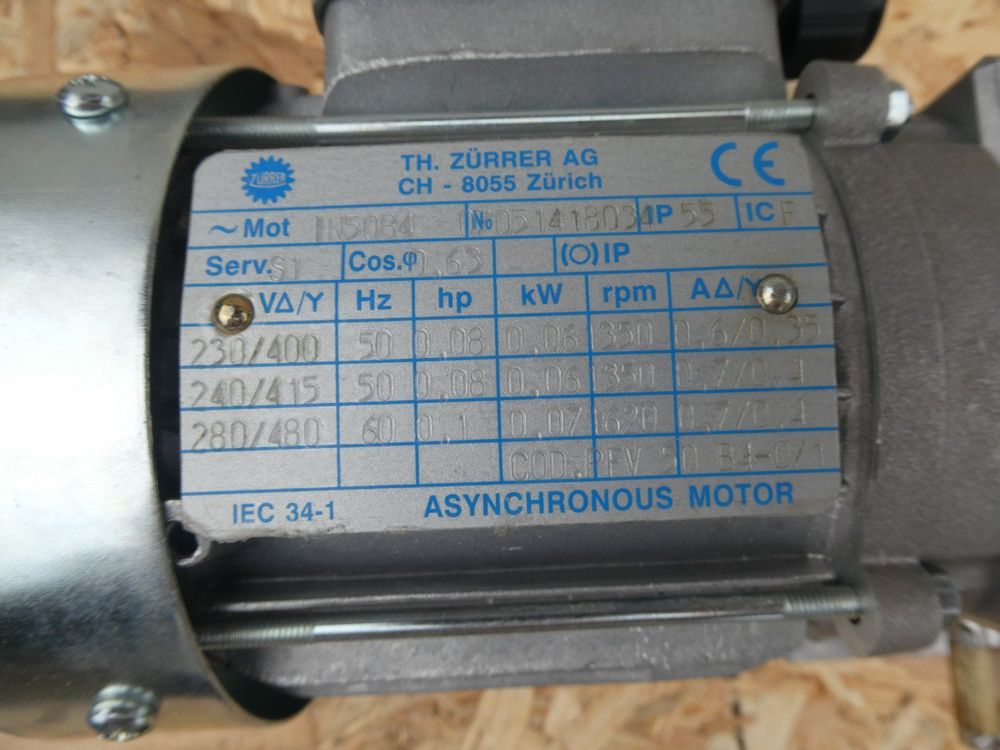 Zürrer Getriebemotor (Neu (gemäss Beschreibung)) in für CHF 40 – mit ...