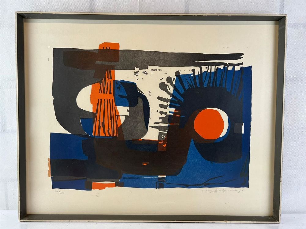 interessant Litho handsigniert. (Gebraucht) in Neuhausen am Rheinfall für CHF 10 – nur Abholung ...