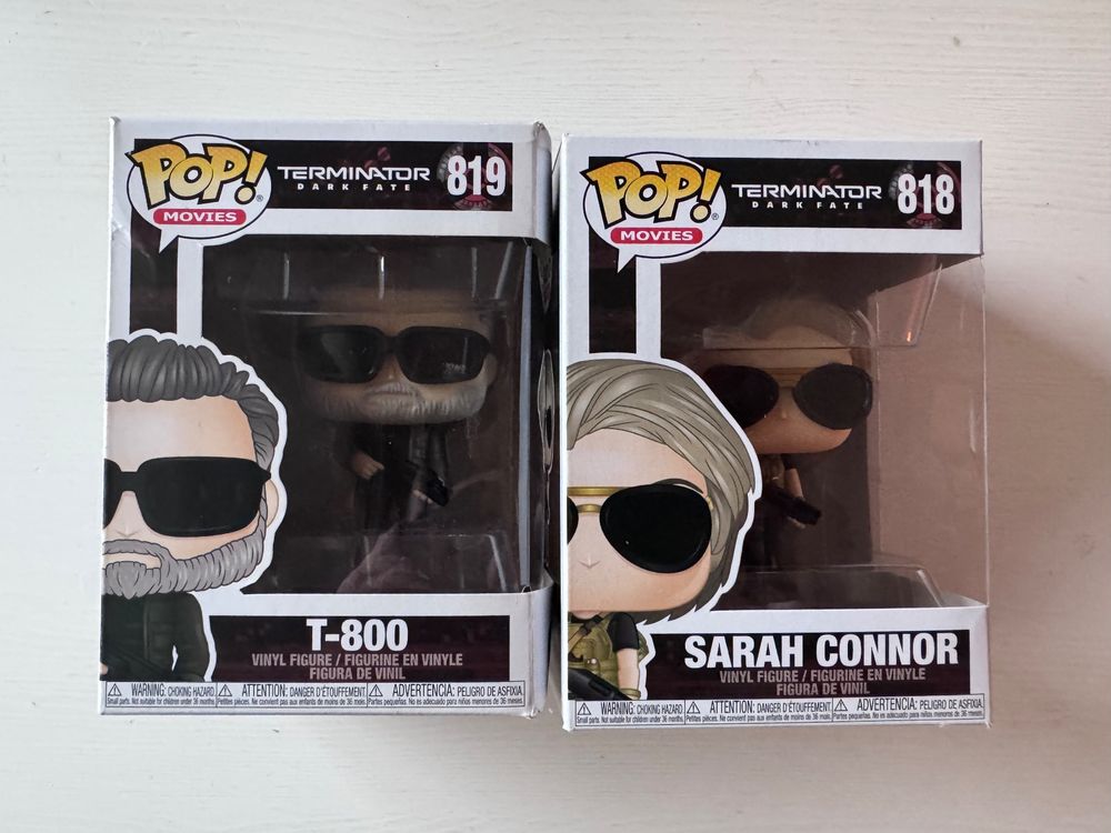 2 x Funko Pop! Movies - R-800, Sarah Connor - Terminator | Kaufen auf ...