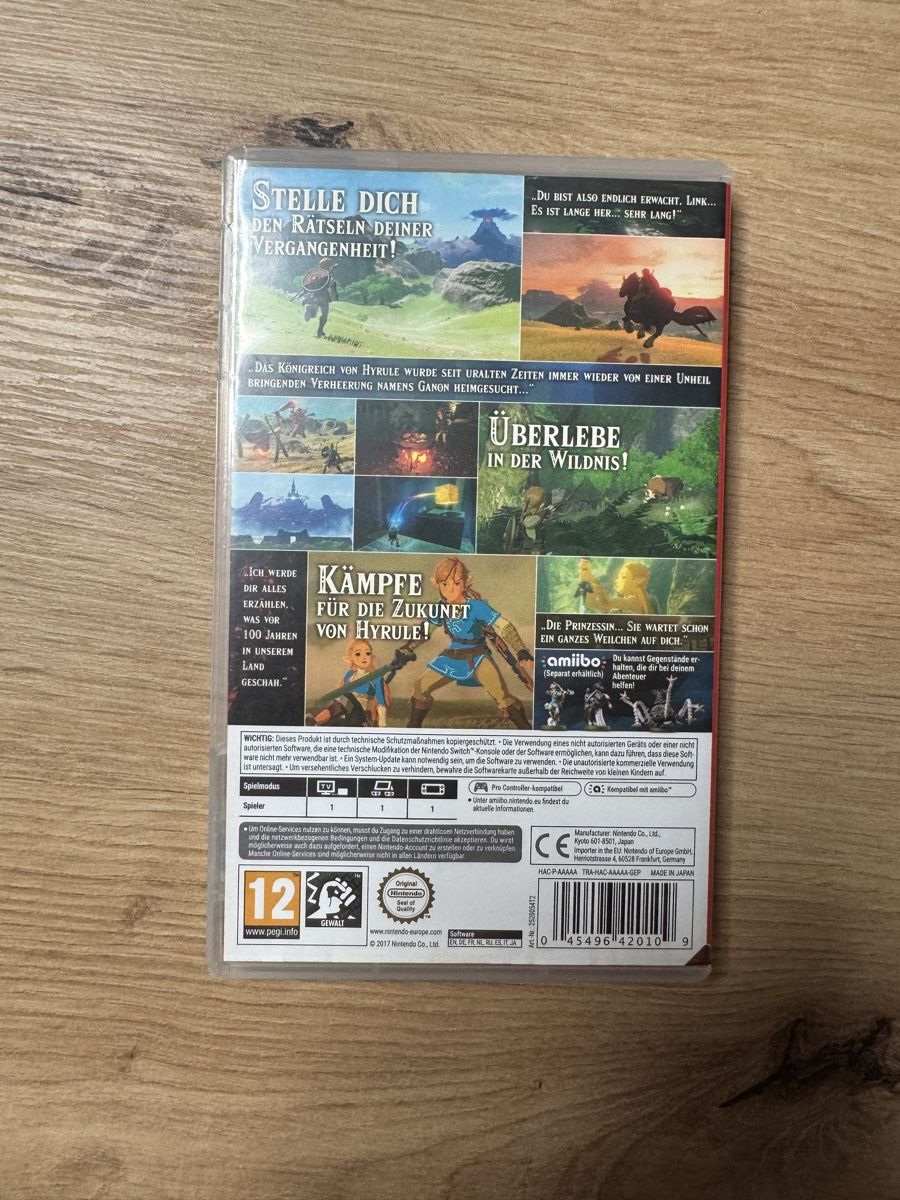 Nintendo Switch Spiel: Zelda Breath of the Wild, Top! (Gebraucht) in ...