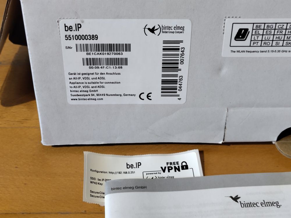 Bintec Elmeg be.IP WLAN-Router 5510000389 (Gebraucht) in Baden für CHF ...