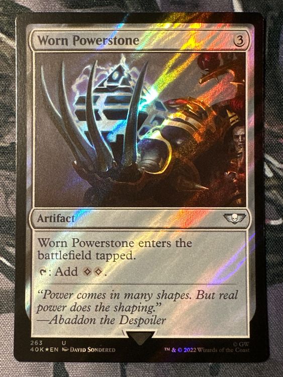 Worn Powerstone SURGE FOIL Warhammer 40k Mtg (Neu (gemäss Beschreibung ...