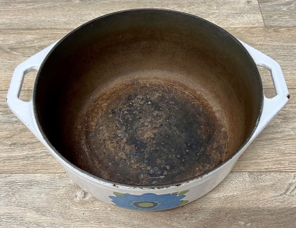 Gusseisen Pfanne Topf mit Deckel Von Roll Emailliert | Kaufen auf Ricardo