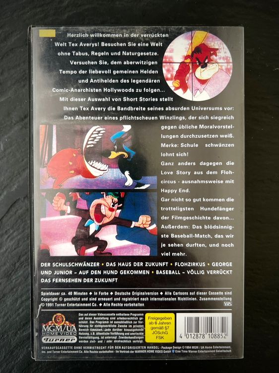 The Best of Tex Avery, 5 x VHS Kassetten, Detsch/Englisch (Gebraucht ...