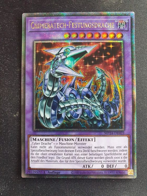 Yu-Gi-Oh! MP24-DE022 Chimeratech-Festungsdrache QCentury NM (Neu und ...