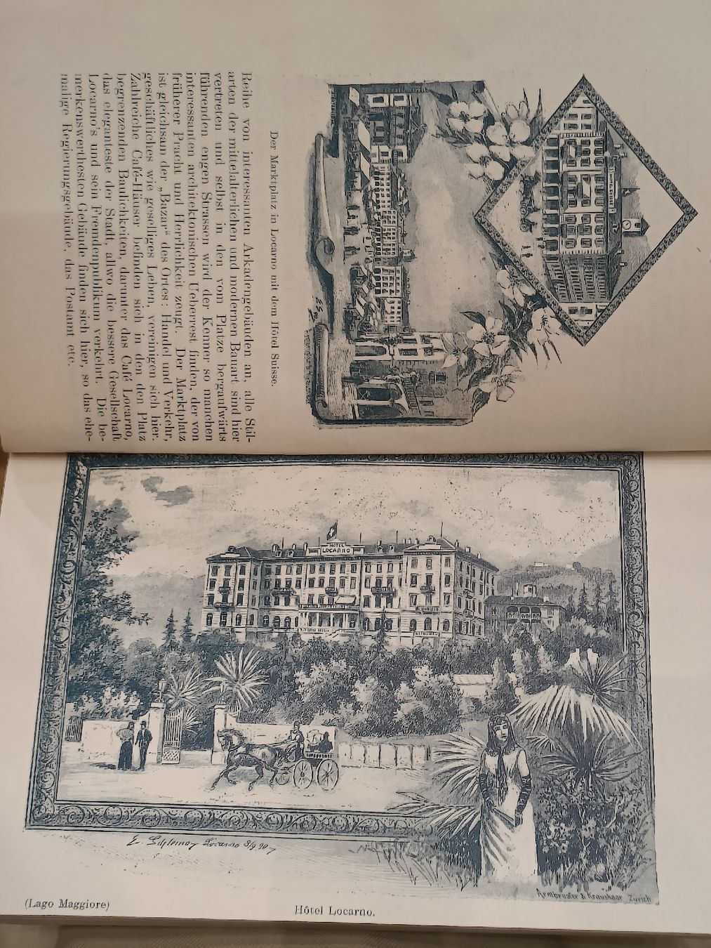 Antiker Litho Führer / Der Lago Maggiore von J. Fischer 1899 (Gebraucht ...