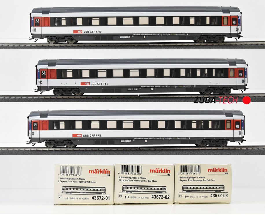 Märklin 3x Personenwagen EW IV SBB H0 WS mit OVP (Gebraucht) in St. Gallen für CHF 107 – mit ...
