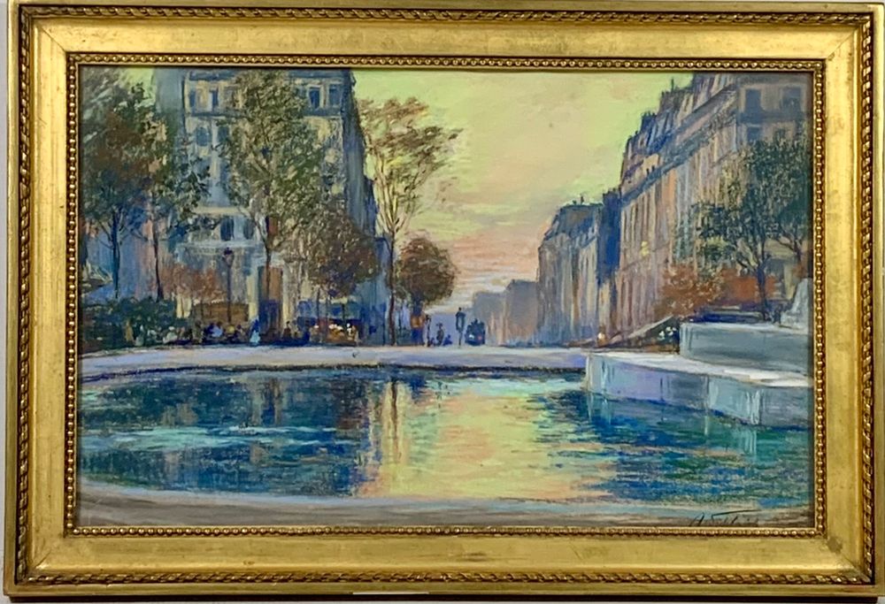 Adolf Gustav Schlabitz (1854-1943) Paris Pastell (Gebraucht) in Root ...