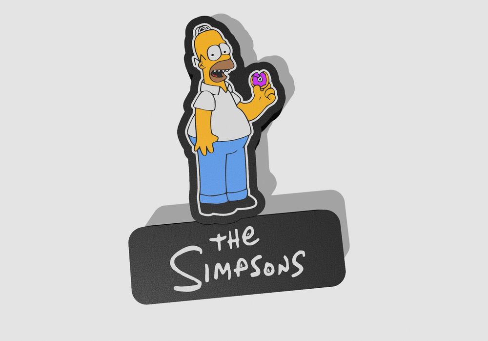 Lightbox lampe led SIMPSONS HOMER RGB | Kaufen auf Ricardo
