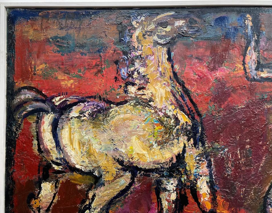 Oscar Barblan (1909-1987)grosses Gemälde (Gebraucht) in Root für CHF ...