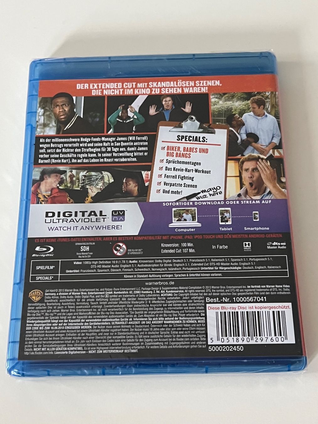 Der Knastcoach - Blu-ray - Will Ferrell - Kevin Hart neu (Neu und originalverpackt) in ...