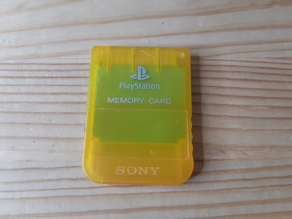 Original Sony PS1 Playstation 1 Memory Card Speicherkarte (Gebraucht ...