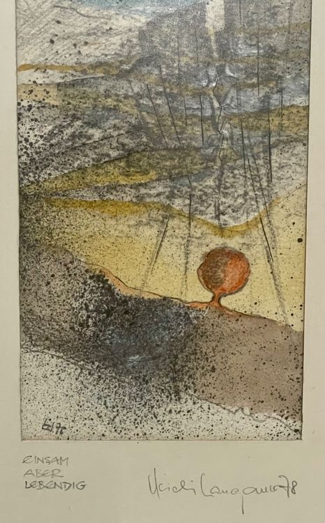 Heidi Langauer Einsam Aber Lebendig Aquarell (Gebraucht) in Root für ...