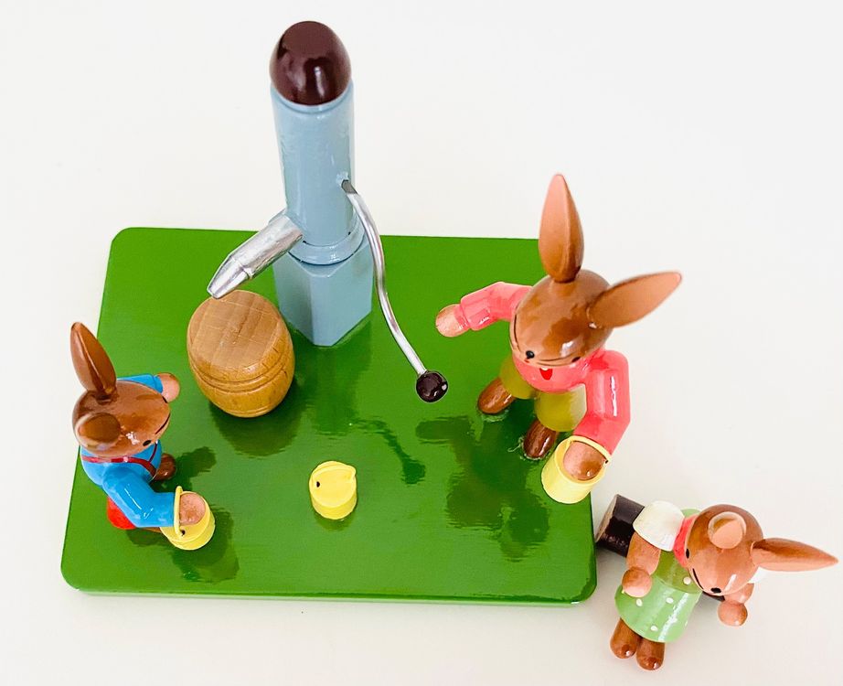 Erzgebirge original ESCO 3 Hasen am Brunnen selten, gemarkt (Gebraucht ...