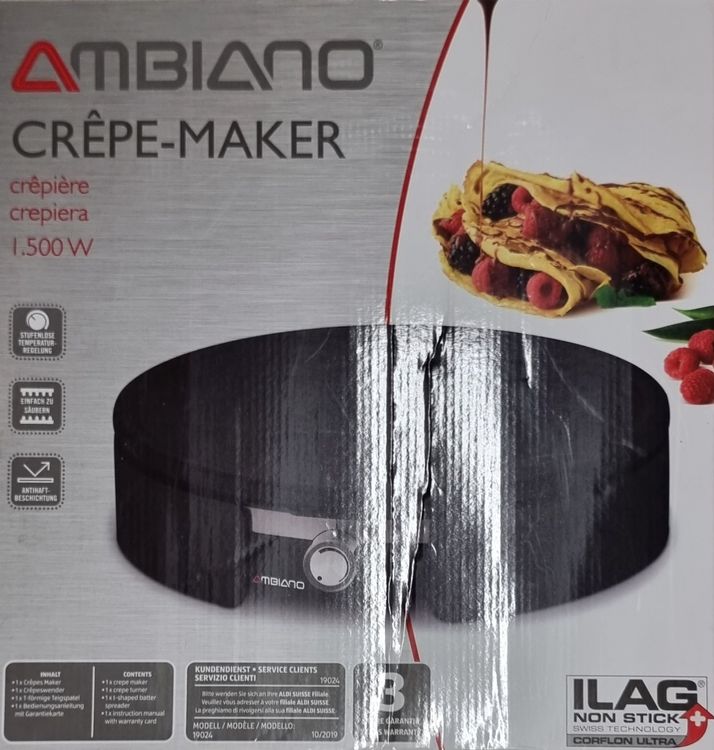 Ambiano Crepe Maker neu (Neu und originalverpackt) in für CHF 15 – mit ...