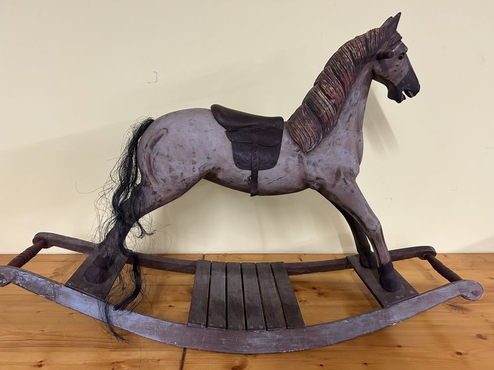 Antikes Schaukelpferd Holzpferd Retro Vintage Nostalgie Pfer (Gebraucht ...