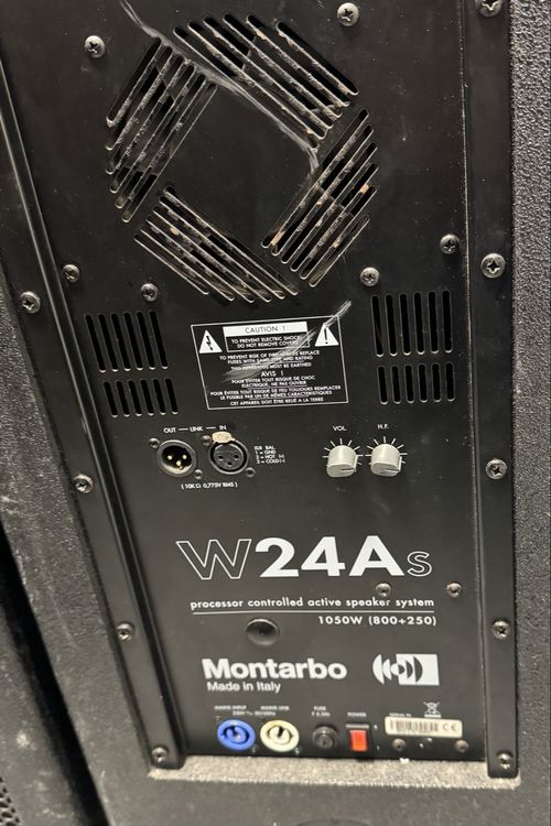 2 Stück - Montarbo W24a Powered PA Speaker Cabinet | Kaufen auf Ricardo