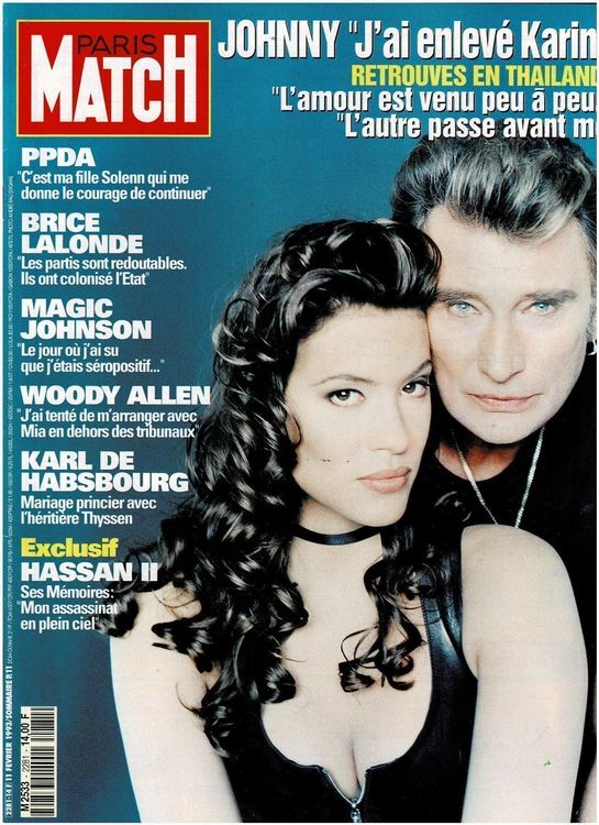 Johnny Hallyday / Karin - Paris Match - 1993 (Gebraucht) in Noréaz für ...