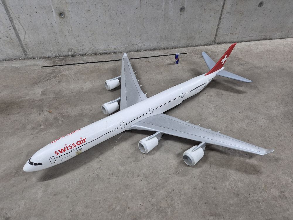Swissair AIRBUS A340-600 Flugzeugmodell (216cm) (Gebraucht) in für CHF ...