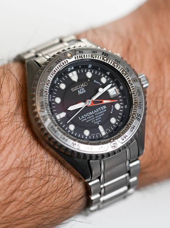 SEIKO LANDMASTER Titanium 5M45-6A00 - Einmalige Armbanduhr (Gebraucht ...