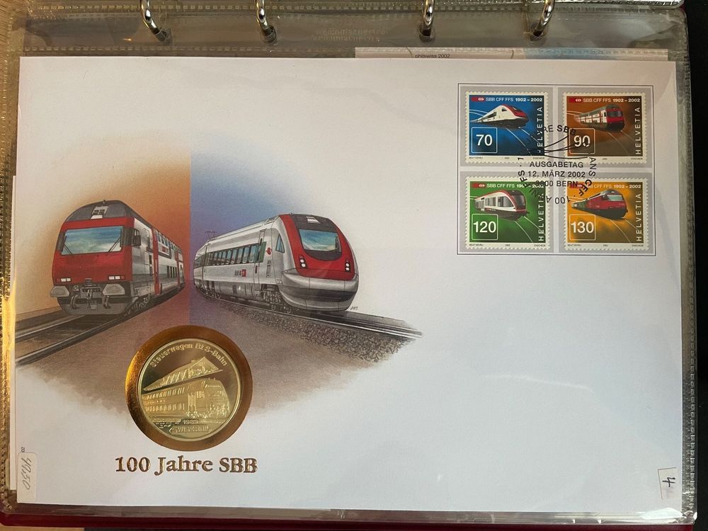 Numisbrief 100 Jahre SBB (Neu (gemäss Beschreibung)) in Liestal für CHF 15 – mit Lieferung auf ...