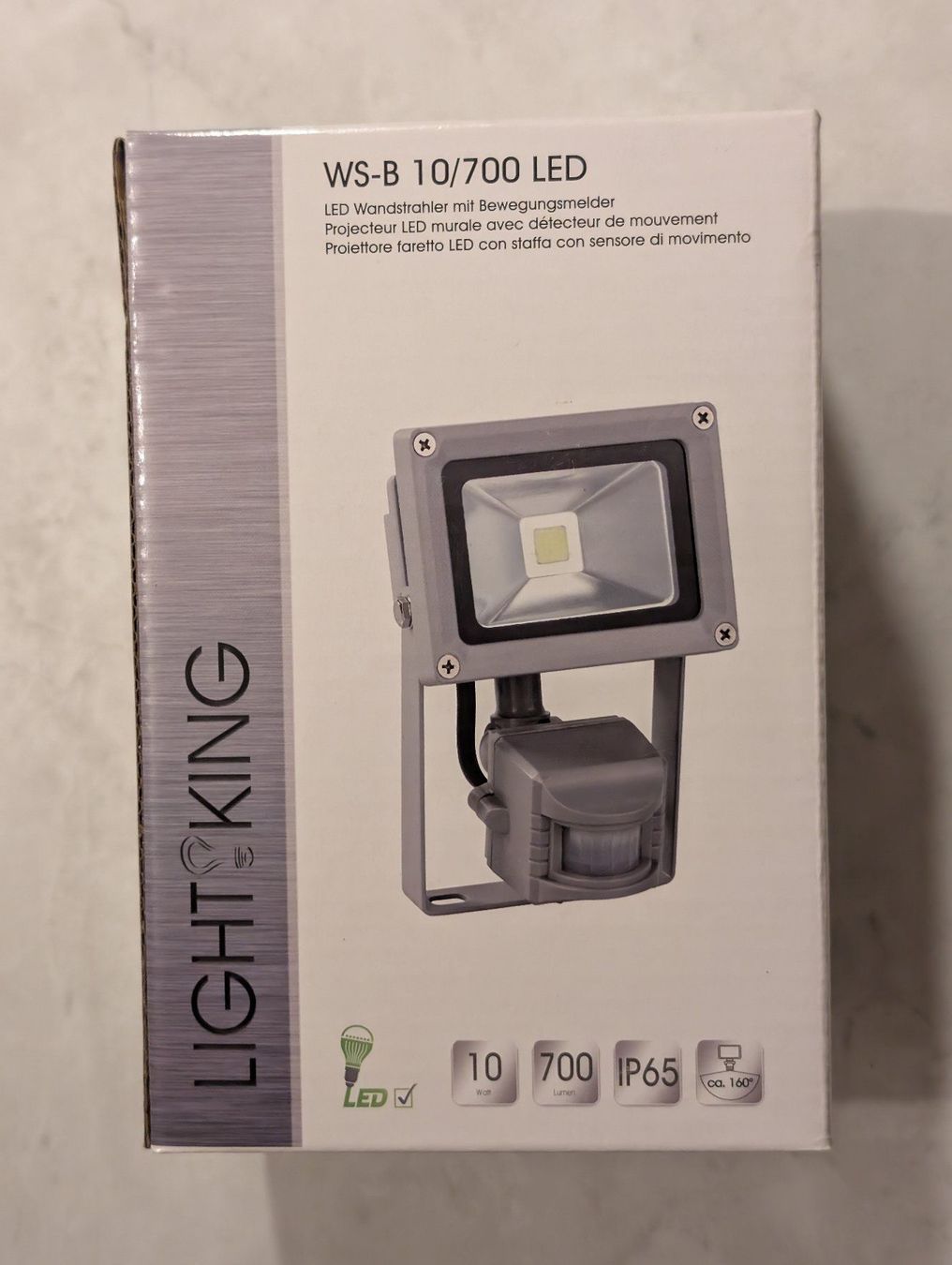LED Aussen Wand Decke Lampe mit Bewegungsmelder Spotlight (Neu und ...