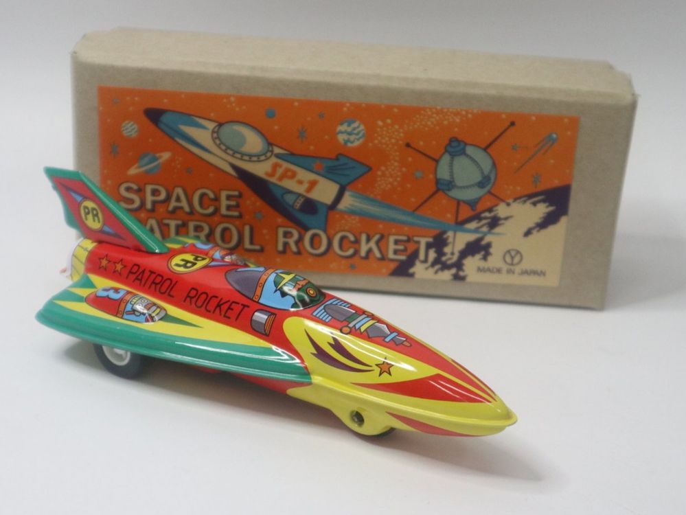 Blech Rakete Space Patrol Rocket made in Japan Friktion | Kaufen auf ...