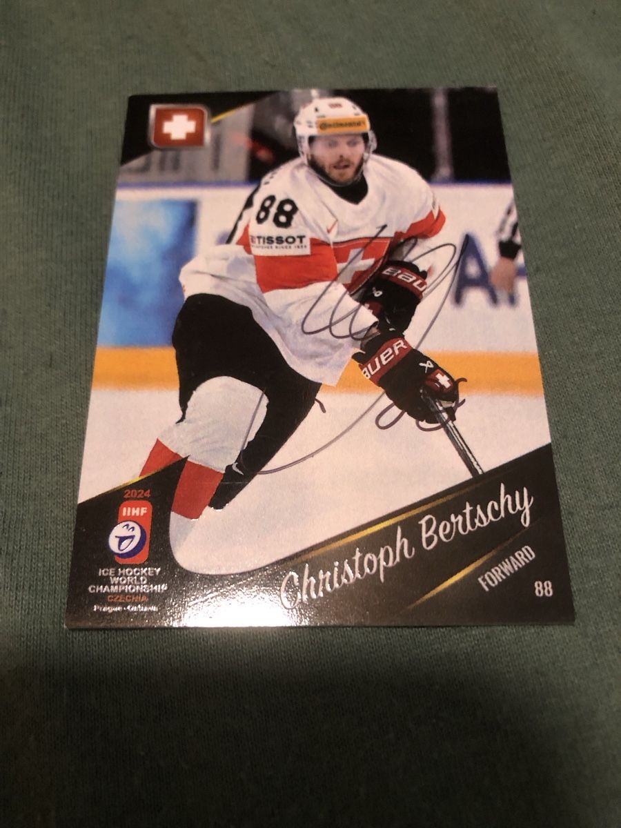 Bertschy Fribourg SCB Lausanne NHL Hockey Card signiert (Gebraucht) in ...