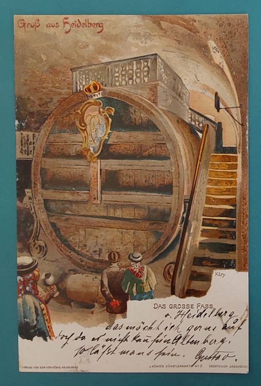 Gruss aus Heidelberg/Das grosse Fass/1900 (Gebraucht) in Aarau für CHF ...