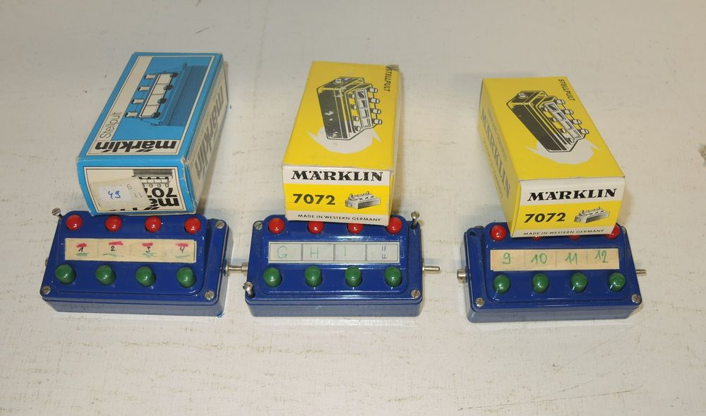 3 Märklin Stellpulte 7072 | Kaufen auf Ricardo