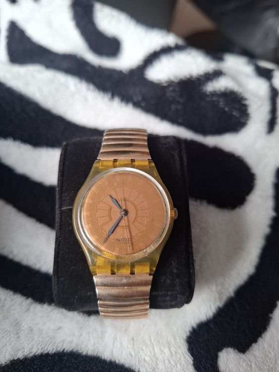 Swatch Armbanduhr Unisex Vintage gelb rose Swiss Made (Gebraucht) in Zug für CHF 5 – nur ...