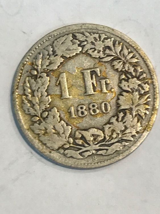 1 mal silber 1 Franken 1880 | Kaufen auf Ricardo