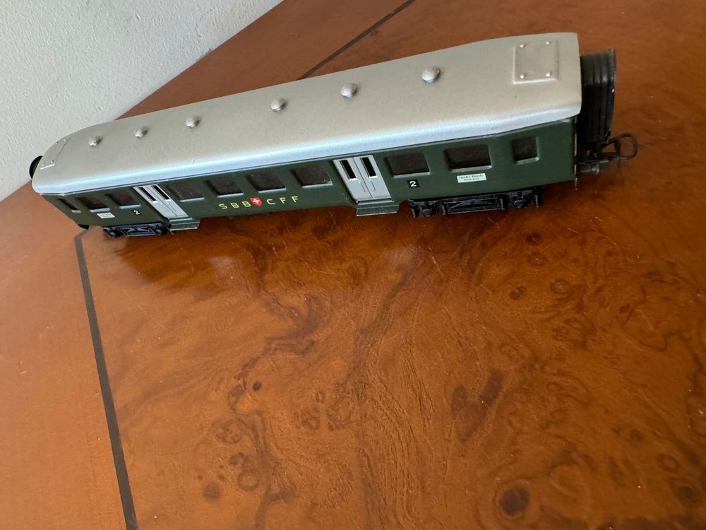 Märklin - SBB-CFF Personenwagen, 2. Klasse, grün, H0, Blech (Gebraucht) in Winterthur für CHF 16 ...