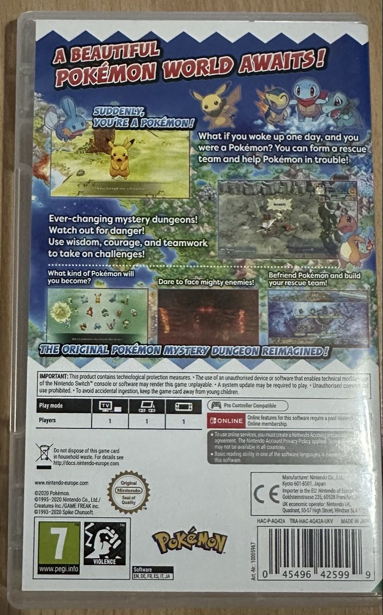 Pokémon Mystery Dungeon: Rescue Team DX - Nintendo Switch (Gebraucht ...