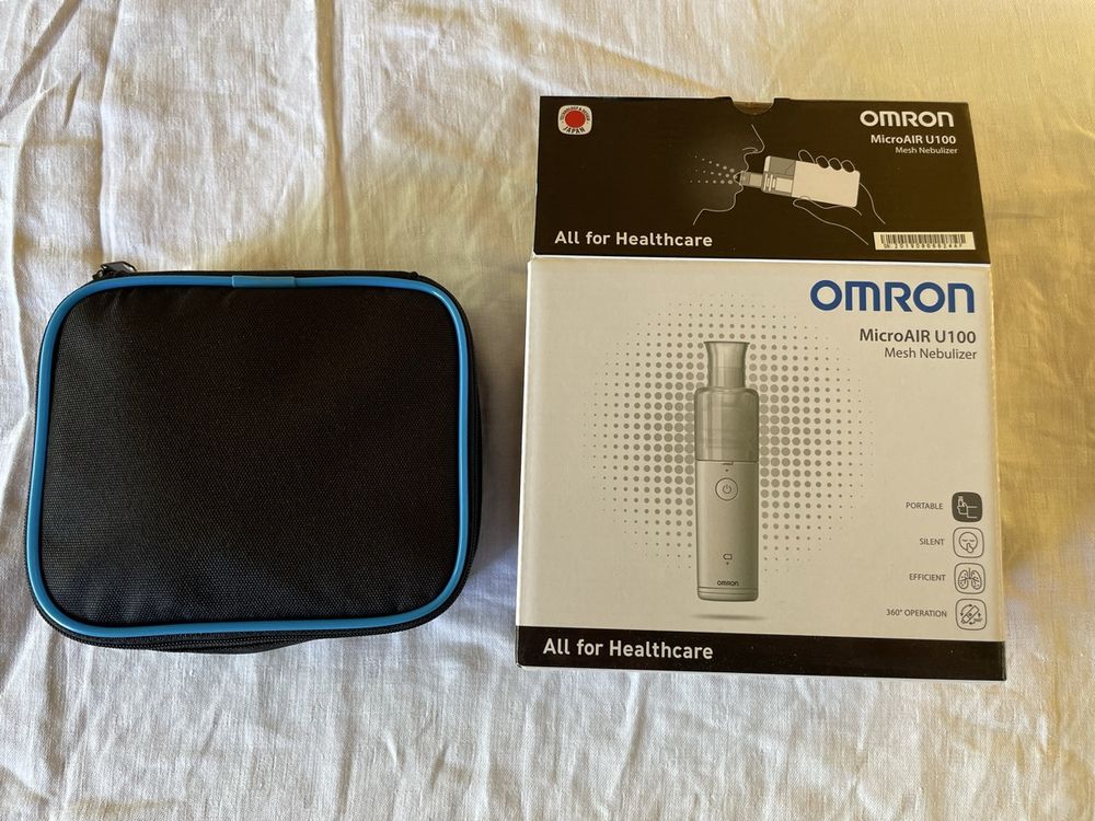 Omron MicroAIR U100 Mesh Vernebler, neuwertig, komplett! (Neu (gemäss ...