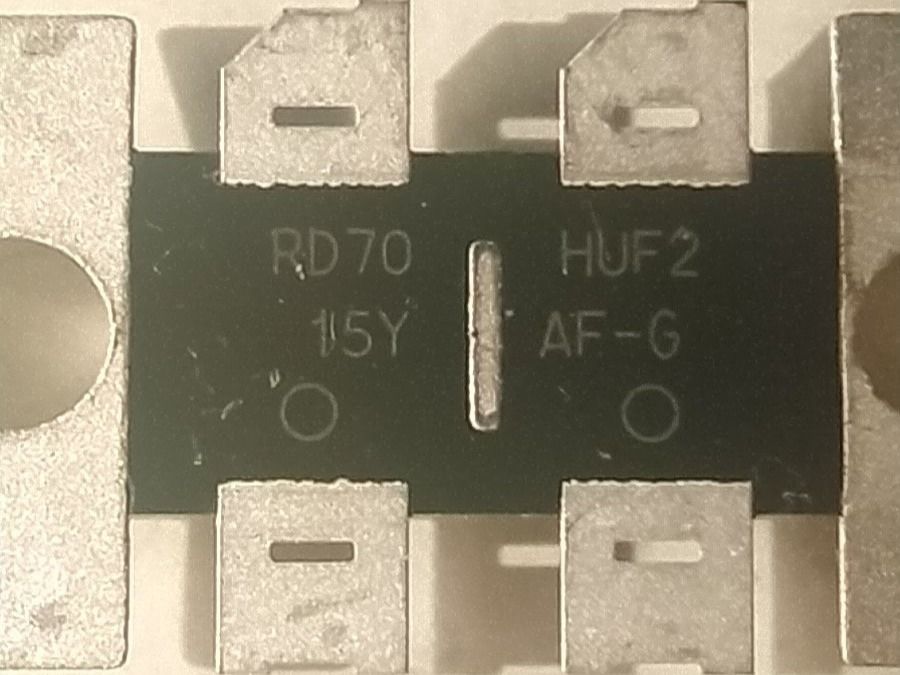 Silicon MOSFET Power Transistor RD70HUF2 175MHz, 530MHz, 70W (Neu und ...