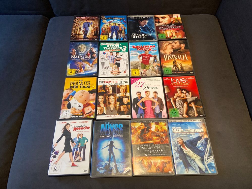 Lot Filme DVDs Nachts im Museum, Wall Sreet, Narnia etc. (Gebraucht) in ...