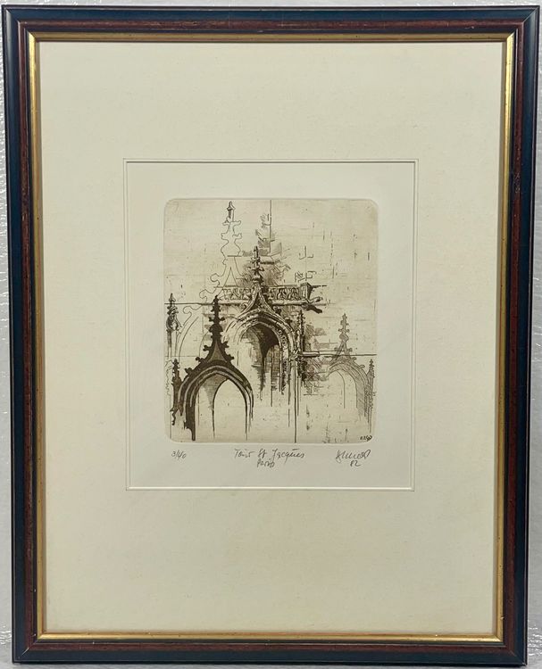 Interessante Litho. Saint-Jacques Unleserlich Signiert. (Gebraucht) in ...