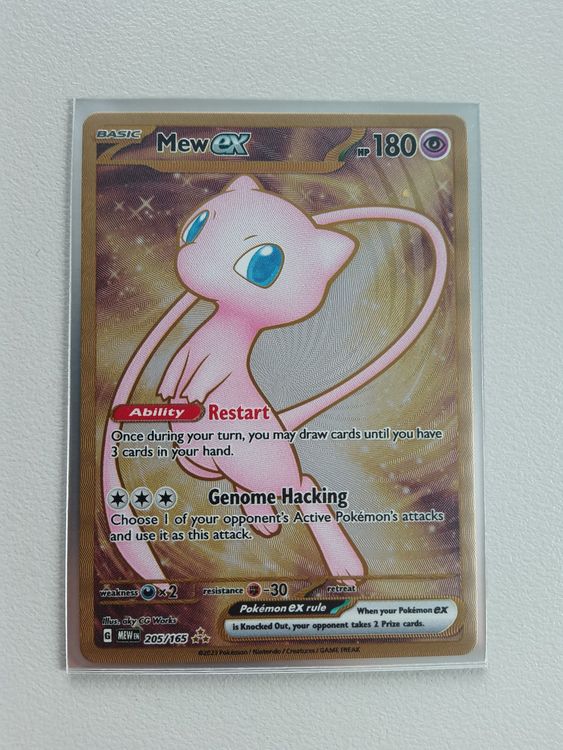 Mew ex Gold Metal Card Pokemon 151 Ultra Premium Collection | Kaufen ...