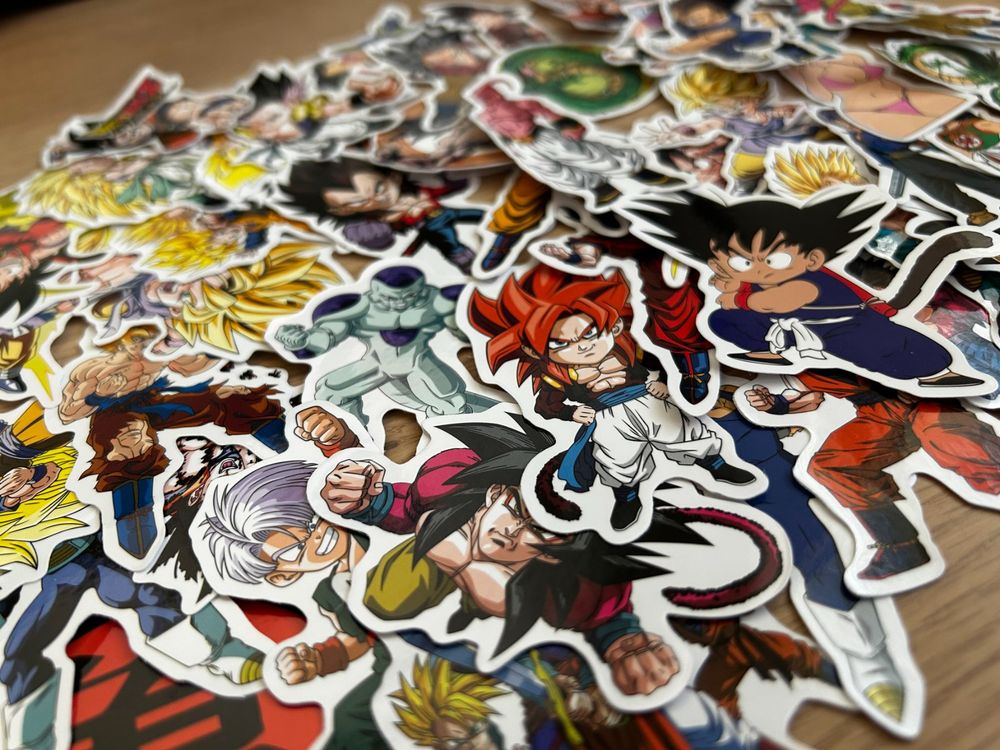 50 tlg Dragon Ball Z Stickerset Son Goku Manga Cartoon Japan (Neu und ...