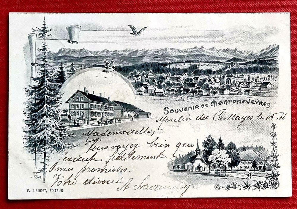 Montpreveyres - vue du village - Litho - 1901 (Gebraucht) in Rothrist für CHF 22 – mit Lieferung ...