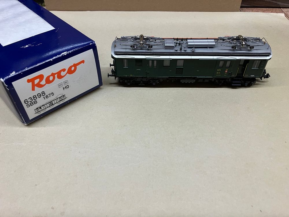 Roco 63898 SBB Gepäcktriebwg. De 4/4 1675 grün, H0 GS Dig. (Gebraucht) in Neuendorf für CHF 133 ...