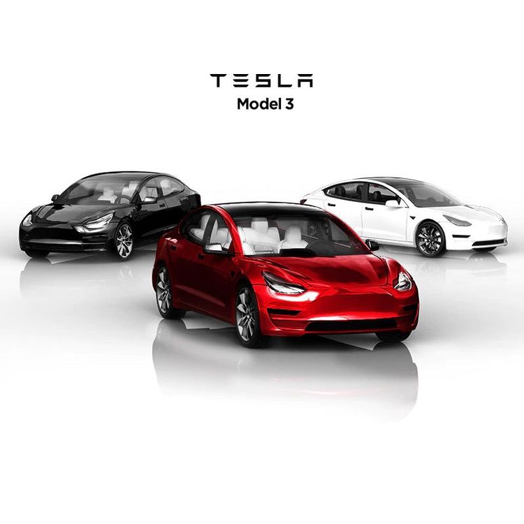 Tesla Model 3 Modellauto 1/64 "SPECIAL-EDITION" Farbe: Rot | Kaufen auf ...